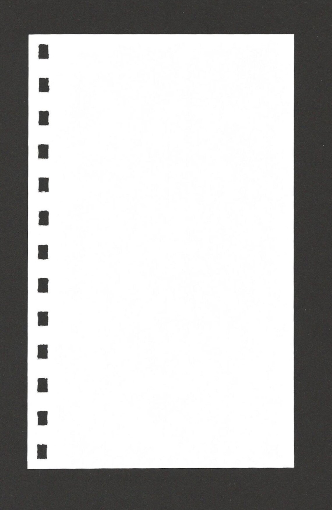 100 Pre-punched Plain Note Sheets - Etsy