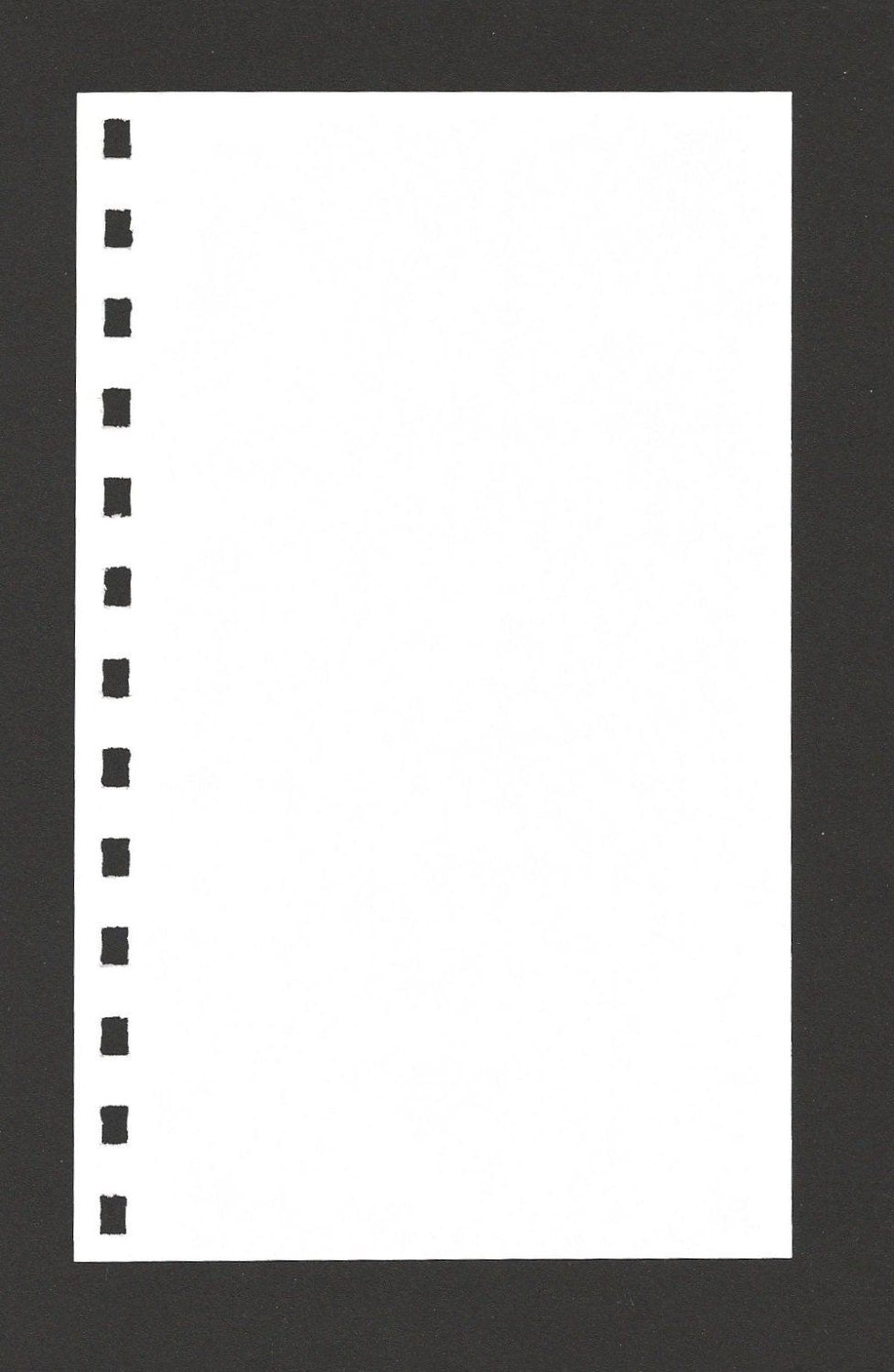 100 Pre-punched Plain Note Sheets - Etsy