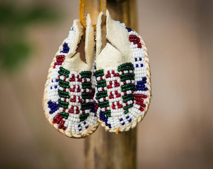 Moccasin Keychain Native American. Deer Leather or Moose Leather ...