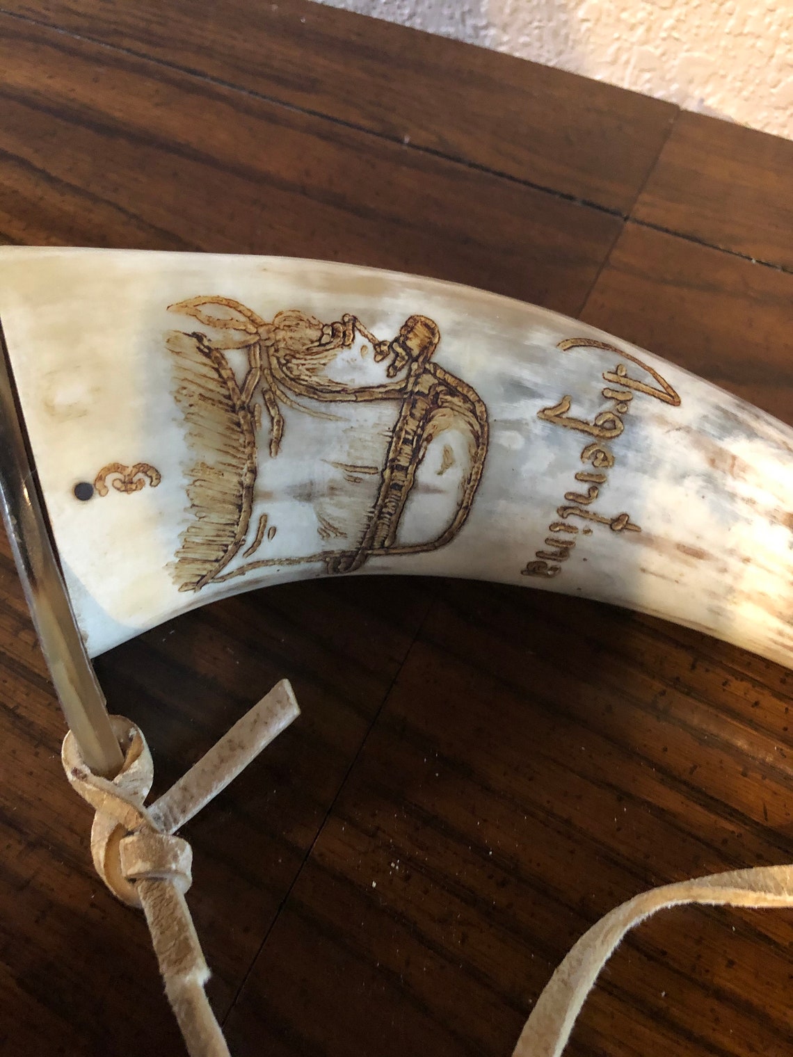 ARGENTINA CARVED HORN Large Carved Horn Decorative Horn with | Etsy