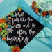 Graduation Flower Crown Graduation Cap Topper the End is Often - Etsy