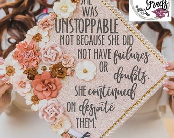 Best Don't Give up Graduation Cap Topper | Etsy