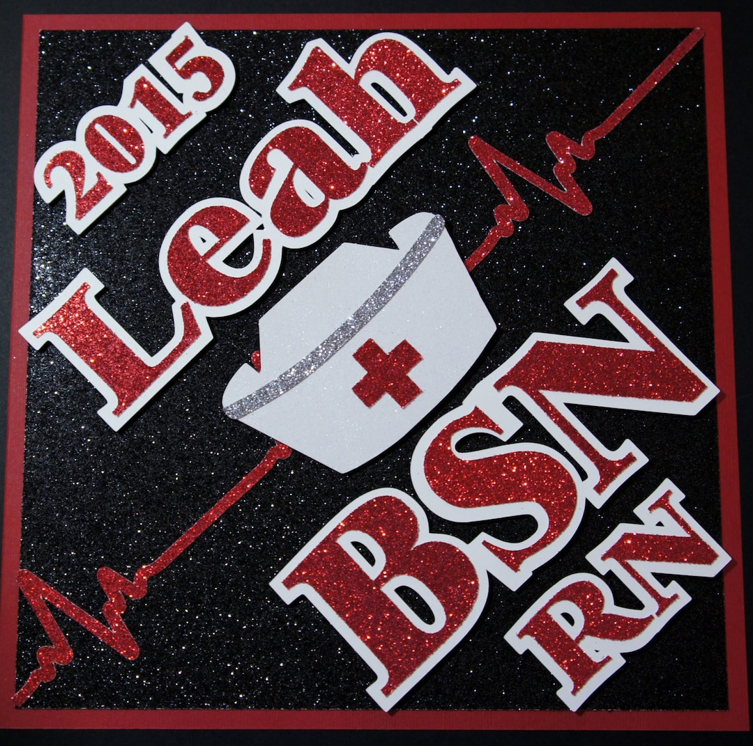 Custom BSN RN Graduation Cap Topper: Personalized Nurse Decoration - Etsy