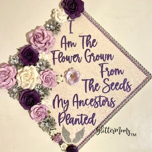 Graduation Cap Topper Flower Ancestors Planted - Etsy