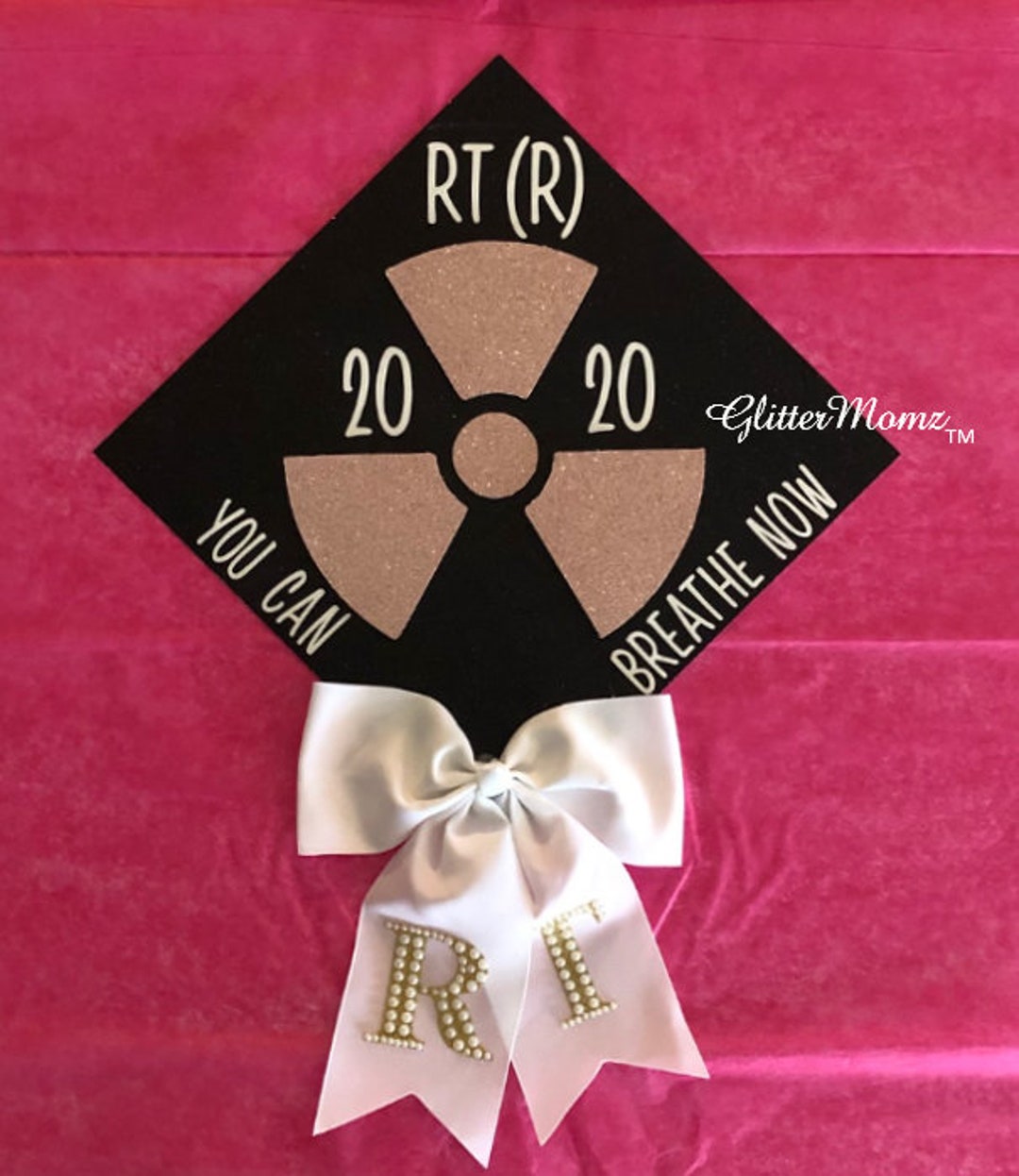 Radiology Tech Graduation Cap Topper: Glitter RT(R) Design - Etsy