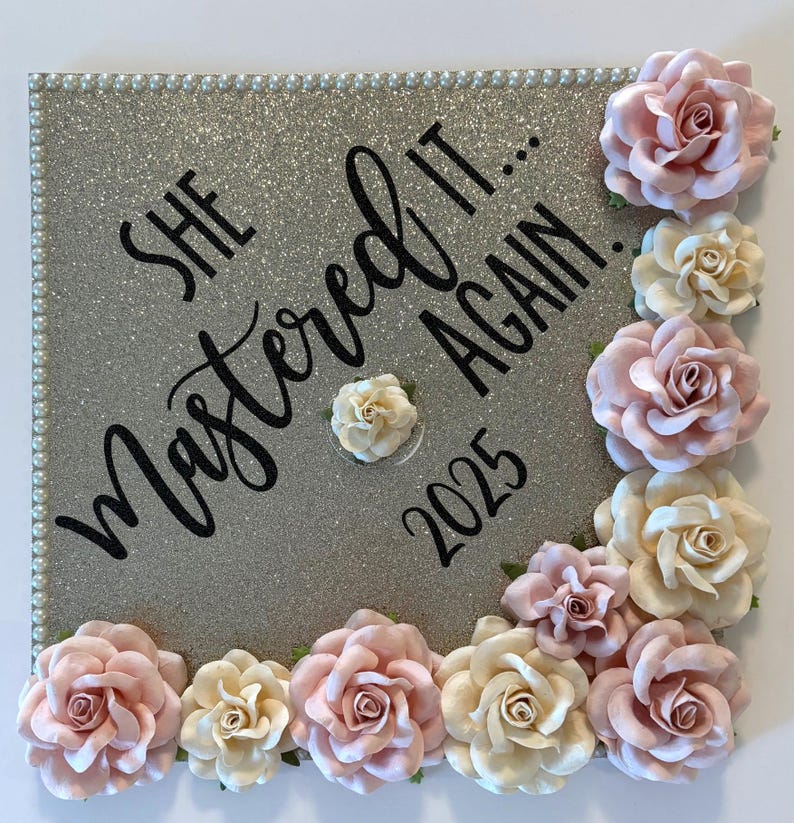 Mastered It Again Graduation Cap Topper - Etsy