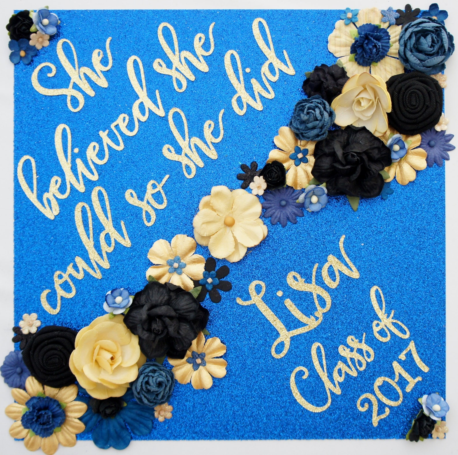 She Believed She Could so She Did Graduation Decoration | Etsy