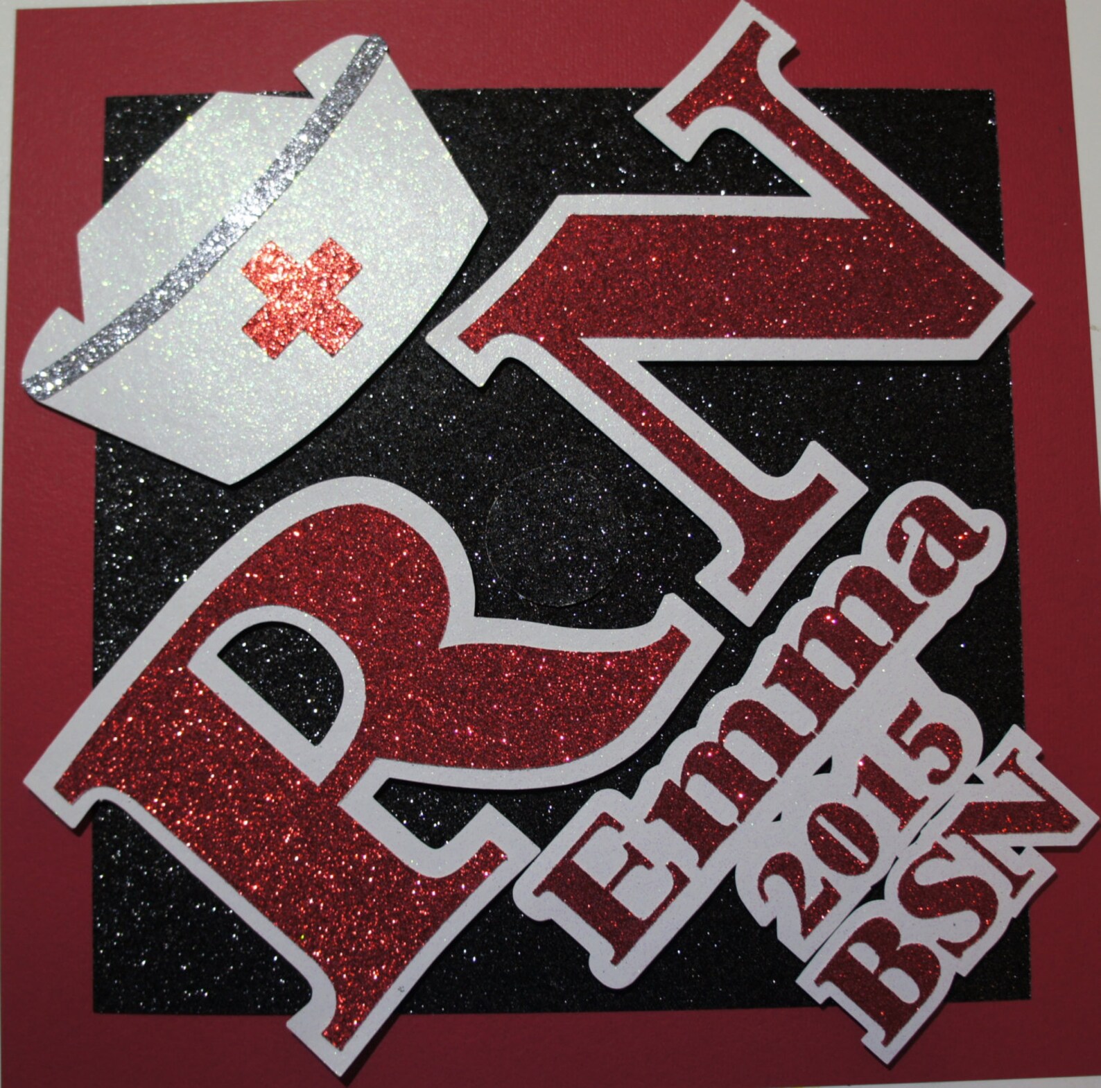 Custom Nurse Graduation Cap Topper: Personalized School Colors - Etsy