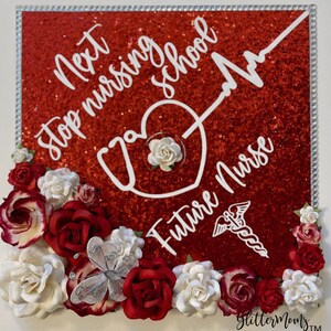 Graduation Cap Topper Custom Next Stop Nursing School - Etsy