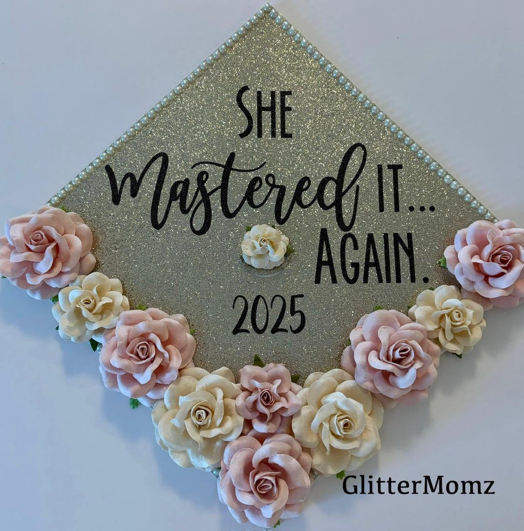 Mastered It Again Graduation Cap Topper - Etsy