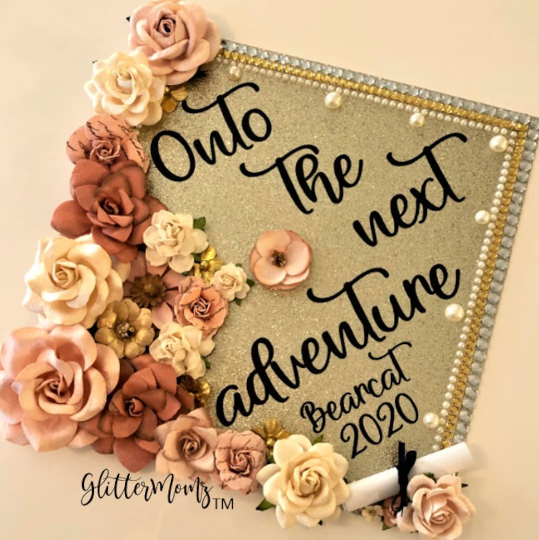 Graduation Cap Decoration Onto the Next Adventure - Etsy