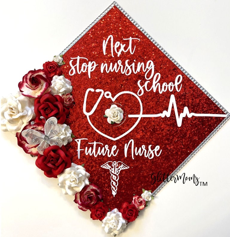Graduation Cap Topper Custom Next Stop Nursing School - Etsy