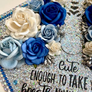 Respiratory Therapist Graduation Cap Topper: Flowers, Border & Bow - Etsy