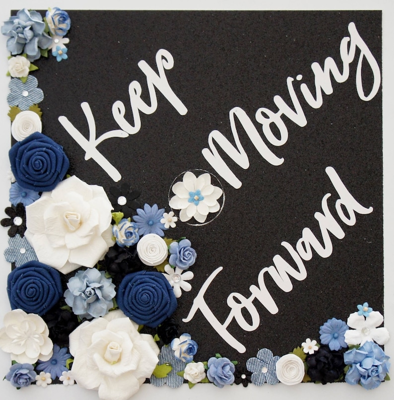 Keep Moving Forward Graduation Topper and Decoration. Flower - Etsy