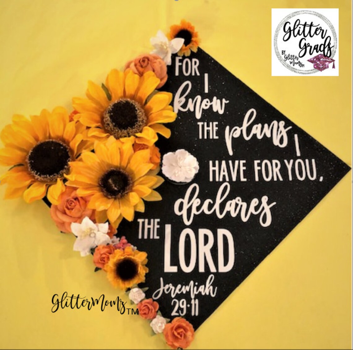 Sunflower Graduation Cap Topper Plans I Have for You - Etsy