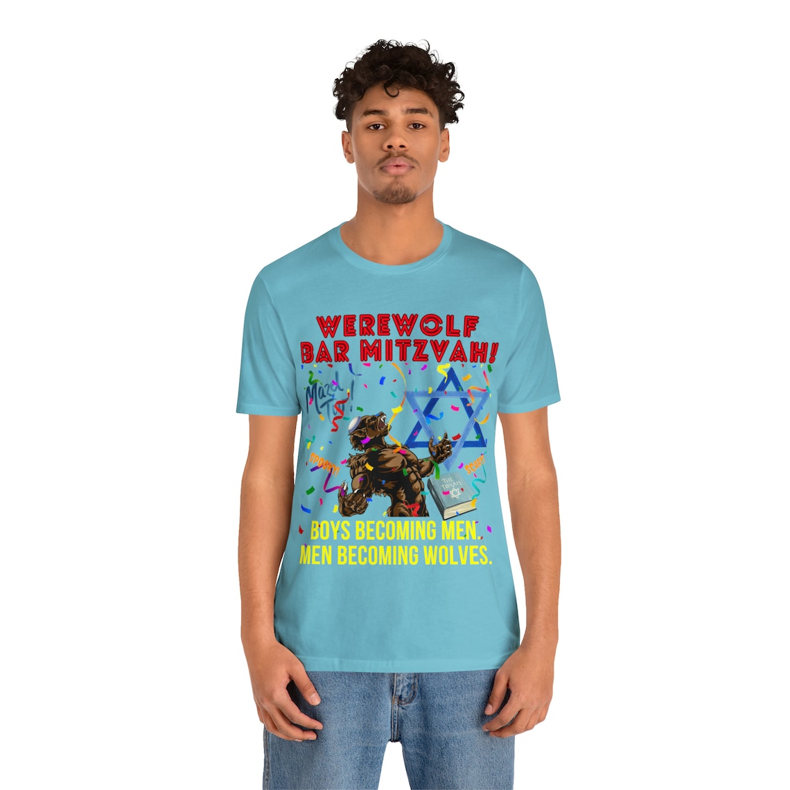 Werewolf Bar Mitzvah Tee - Etsy