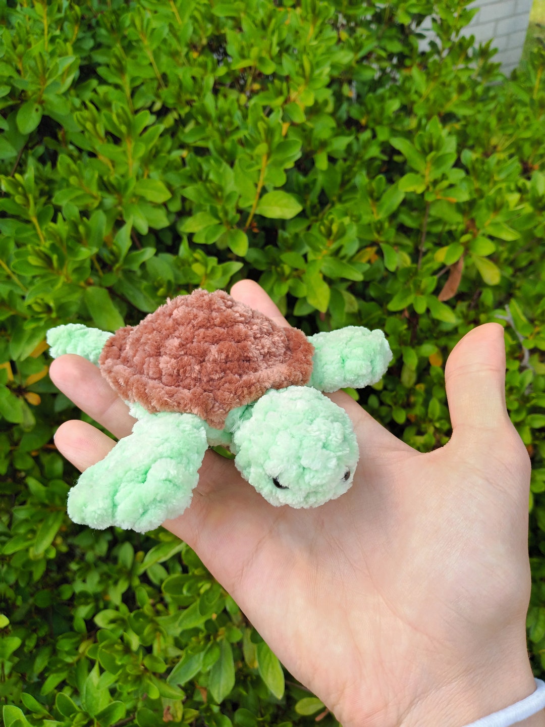Mini Crochet Turtle Plushie - Etsy