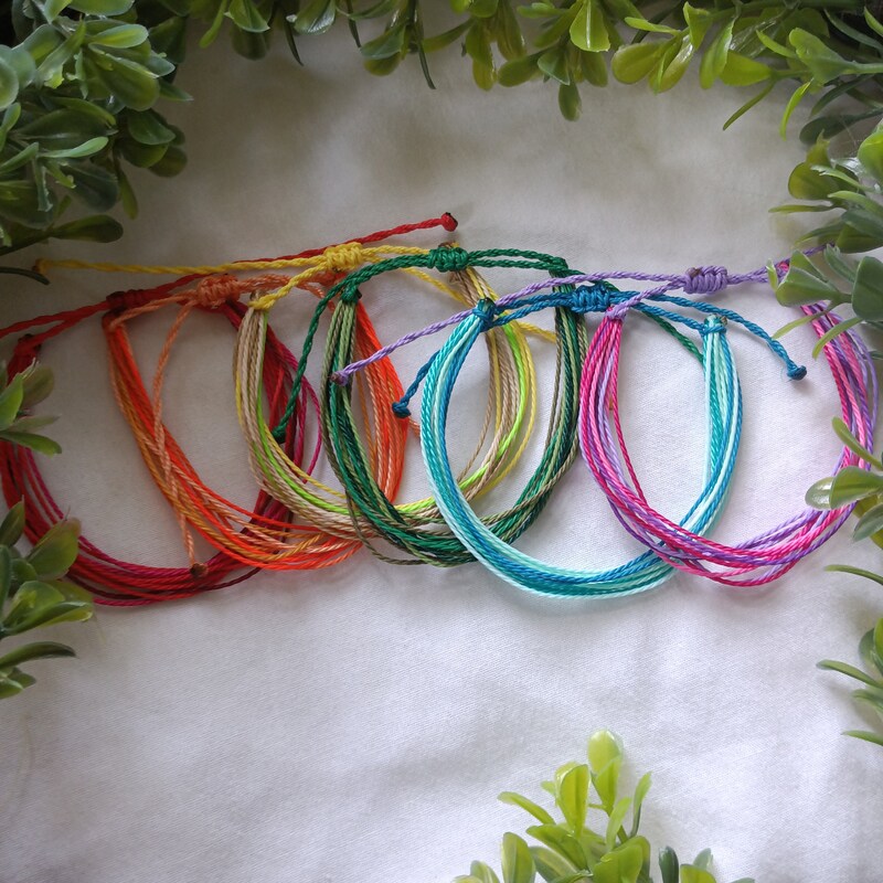 Wax String Bracelet - Etsy