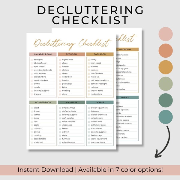 30 Day Declutter Challenge Etsy Uk