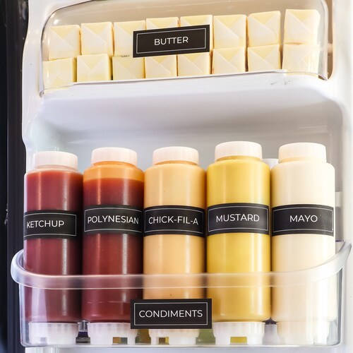 EDITABLE Fridge Labels INSTANT DOWNLOAD Refrigerator - Etsy Canada