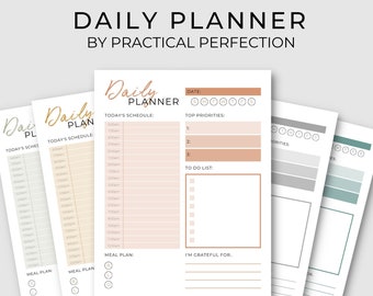 Undated Printable Daily Routine Planner Pages PDF Cute Daily | Etsy
