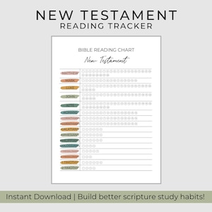 Printable Bible Reading Tracker Colouring Page I Bible Tracker I Bible ...