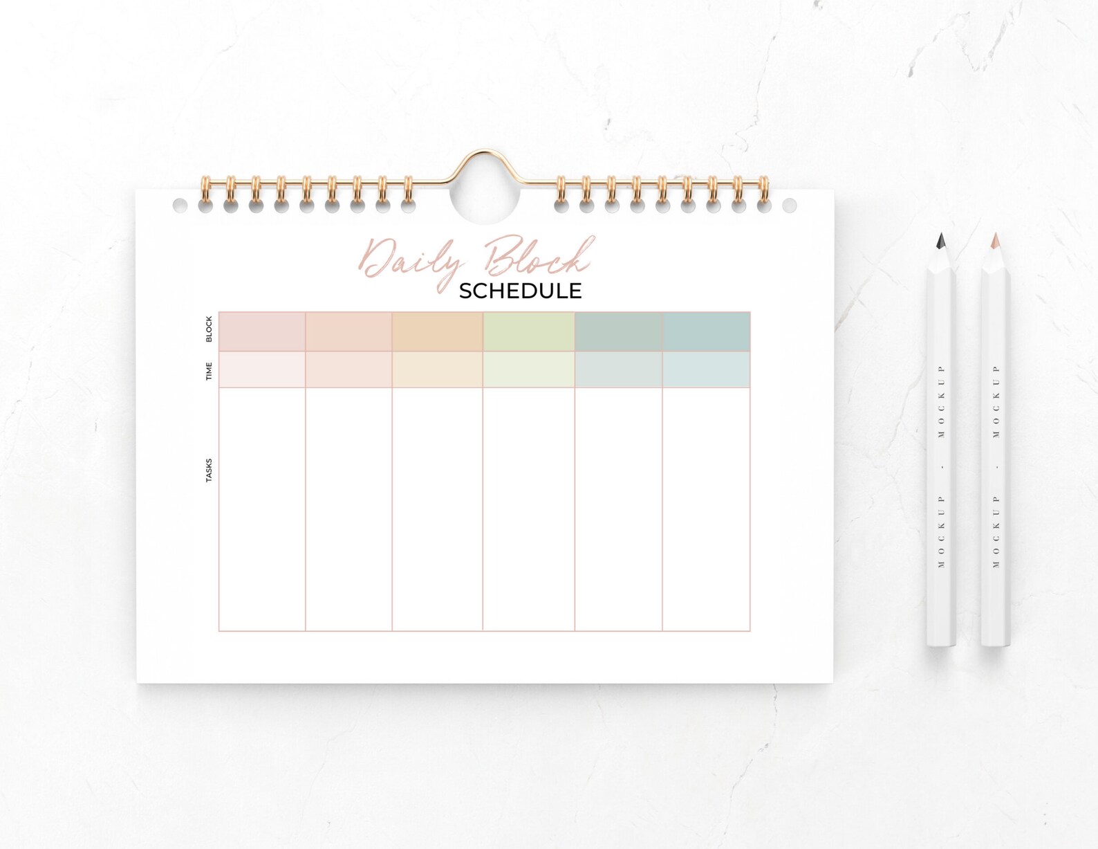 Block Scheduling Printable PDF | Block Planner | Daily Schedule Planner ...