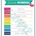 Kids Summer Schedule Calendar Behavior Chart Activity Idea - Etsy