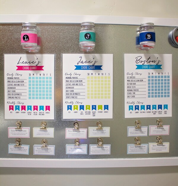Kids Chore Chart Allowance Chart INSTANT Download 8.5x11 Tracking ...