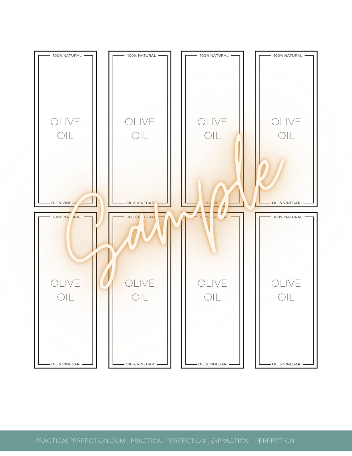 EDITABLE Oil and Vinegar Labels INSTANT DOWNLOAD Kitchen - Etsy