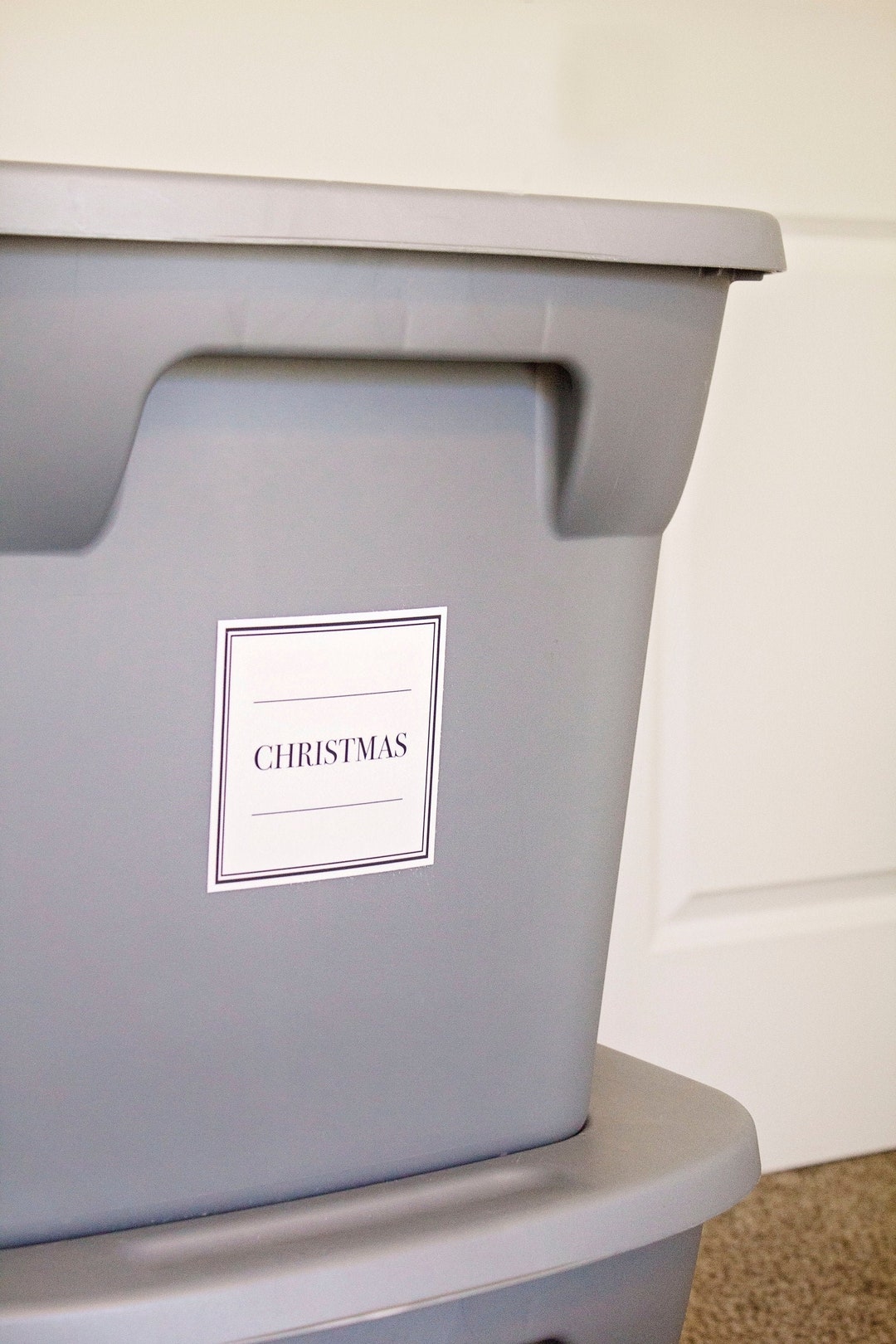 Holiday Storage Labels - Storage Decor Tote Labels - INSTANT DOWNLOAD ...