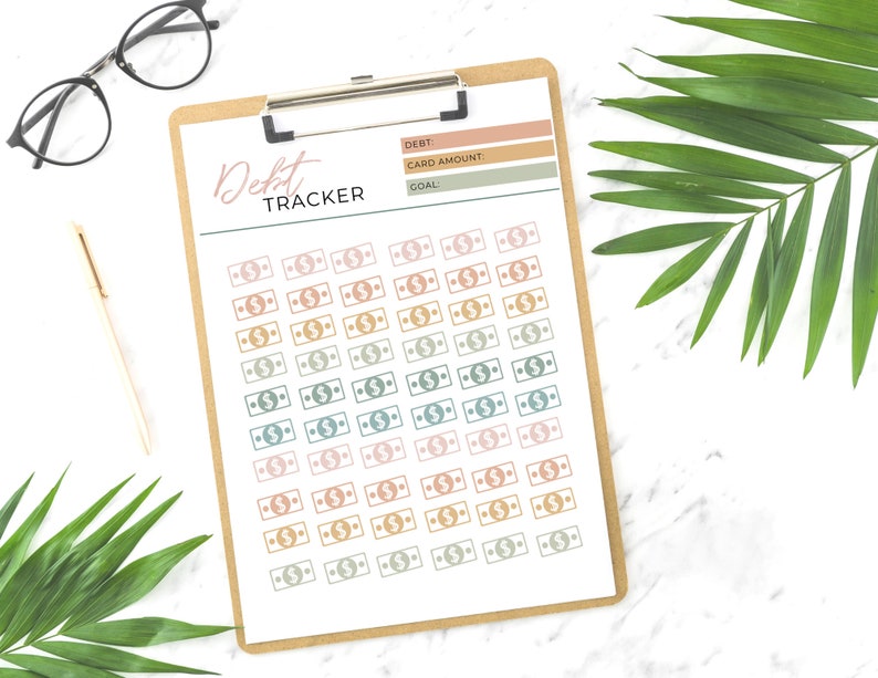 Debt Tracker Printable Finance Tracker Debt Snowball | Etsy