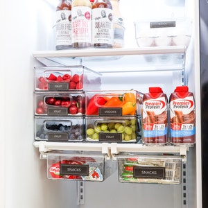 EDITABLE Fridge Labels - INSTANT DOWNLOAD - Refrigerator Labels - Print ...