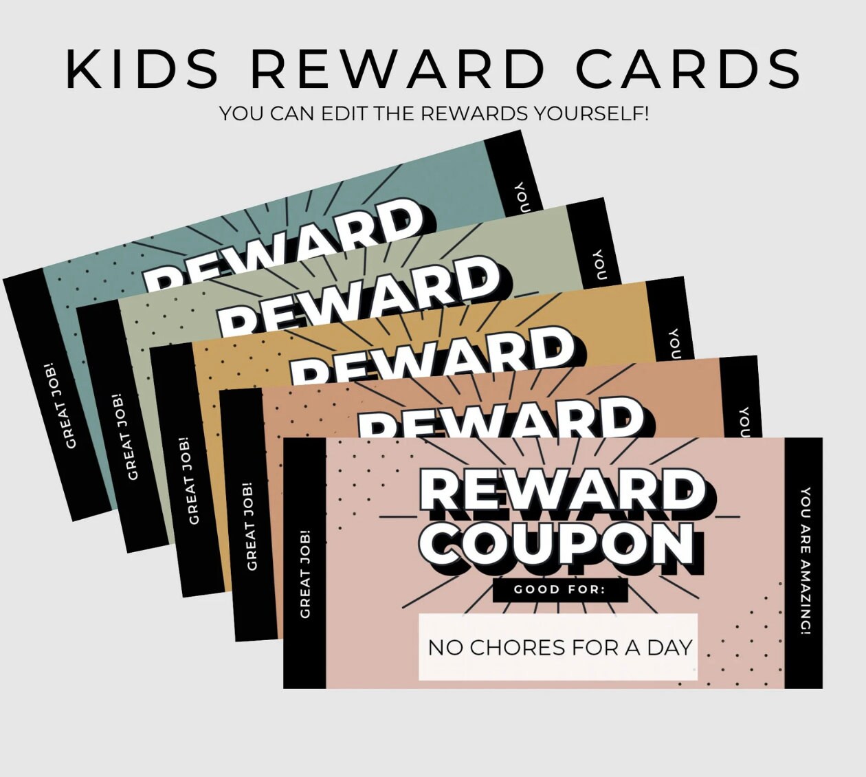 Kids Chore Chart BUNDLE | Kids Responsibility and Reward Chart - Etsy