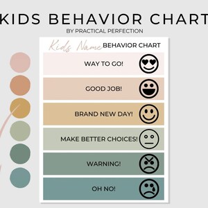 Kids Behavior Chart and Reward Bundle | Star Chart | Homeschool Chart ...