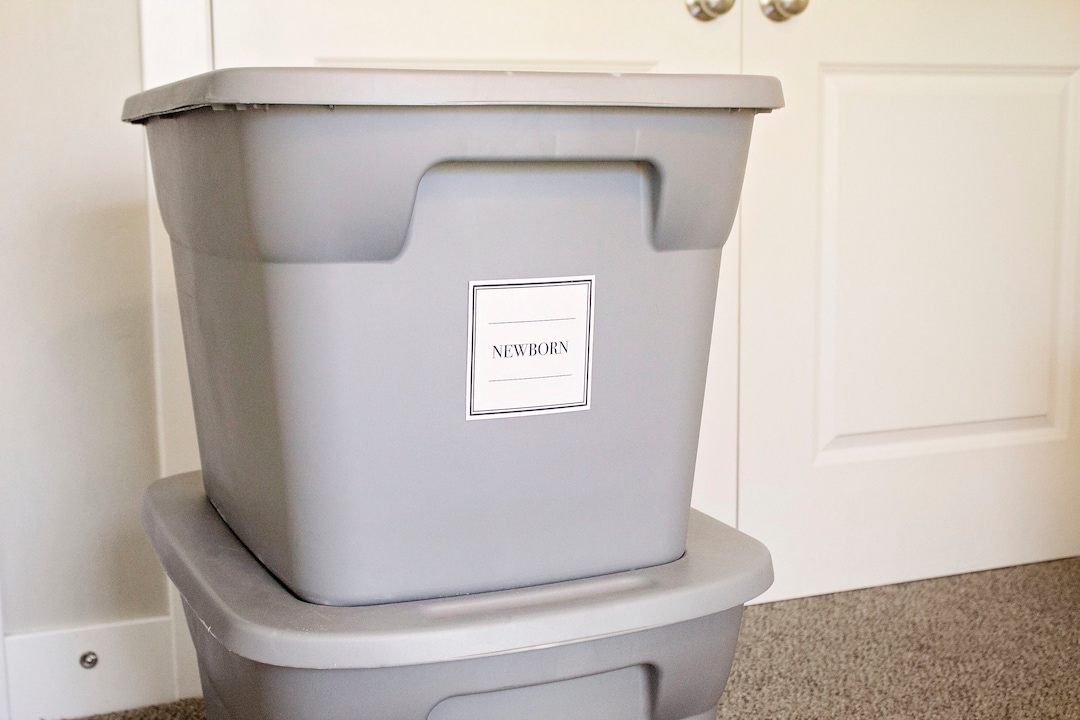 SET of 44 Nursery Organization Labels - Baby Clothes Storage Labels ...