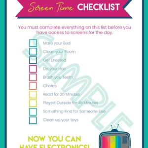 Kids Summer Schedule Calendar Behavior Chart Activity Idea Download ...