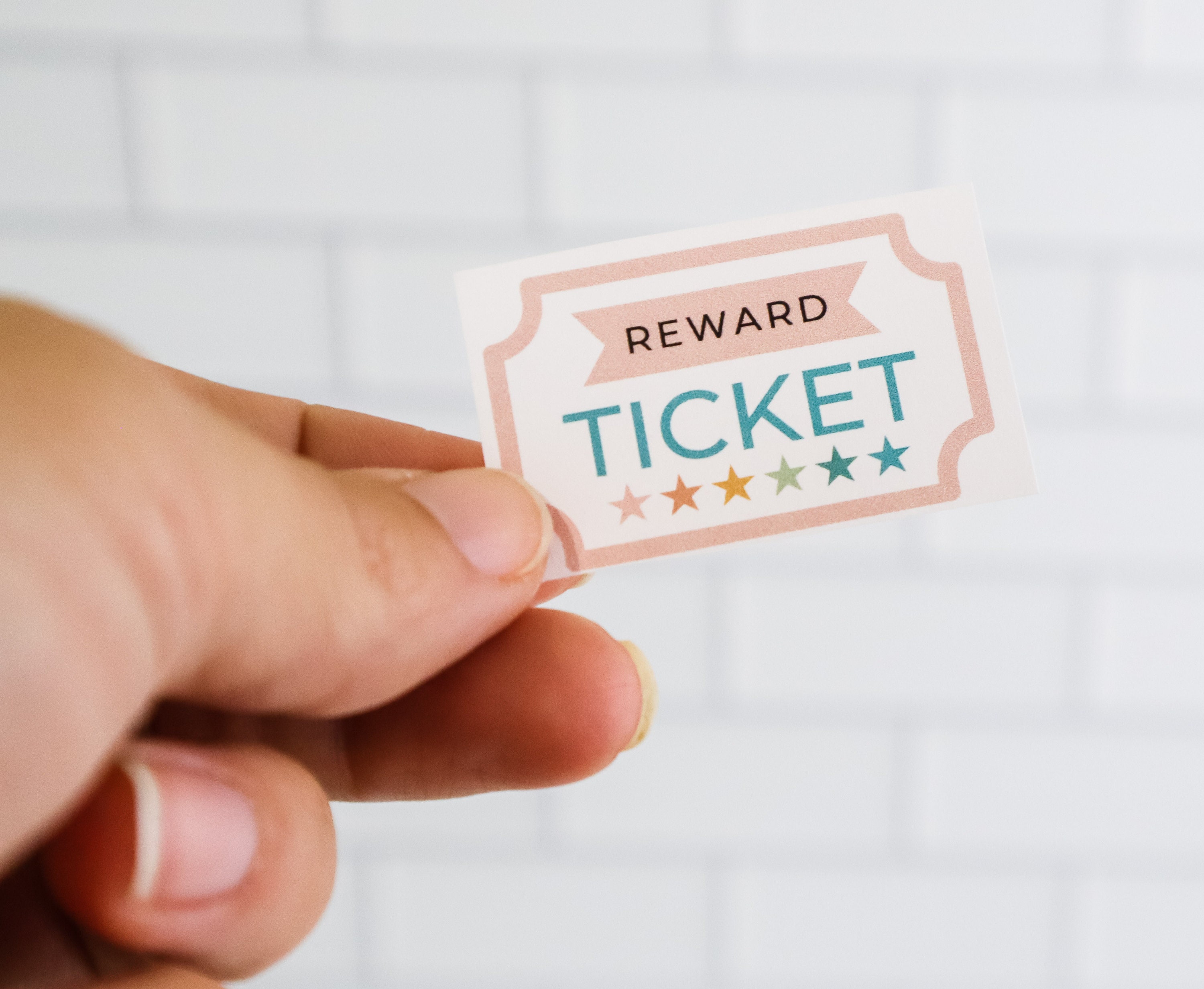 Kids Reward Tickets Reward Cards Kids Chores Reward - Etsy