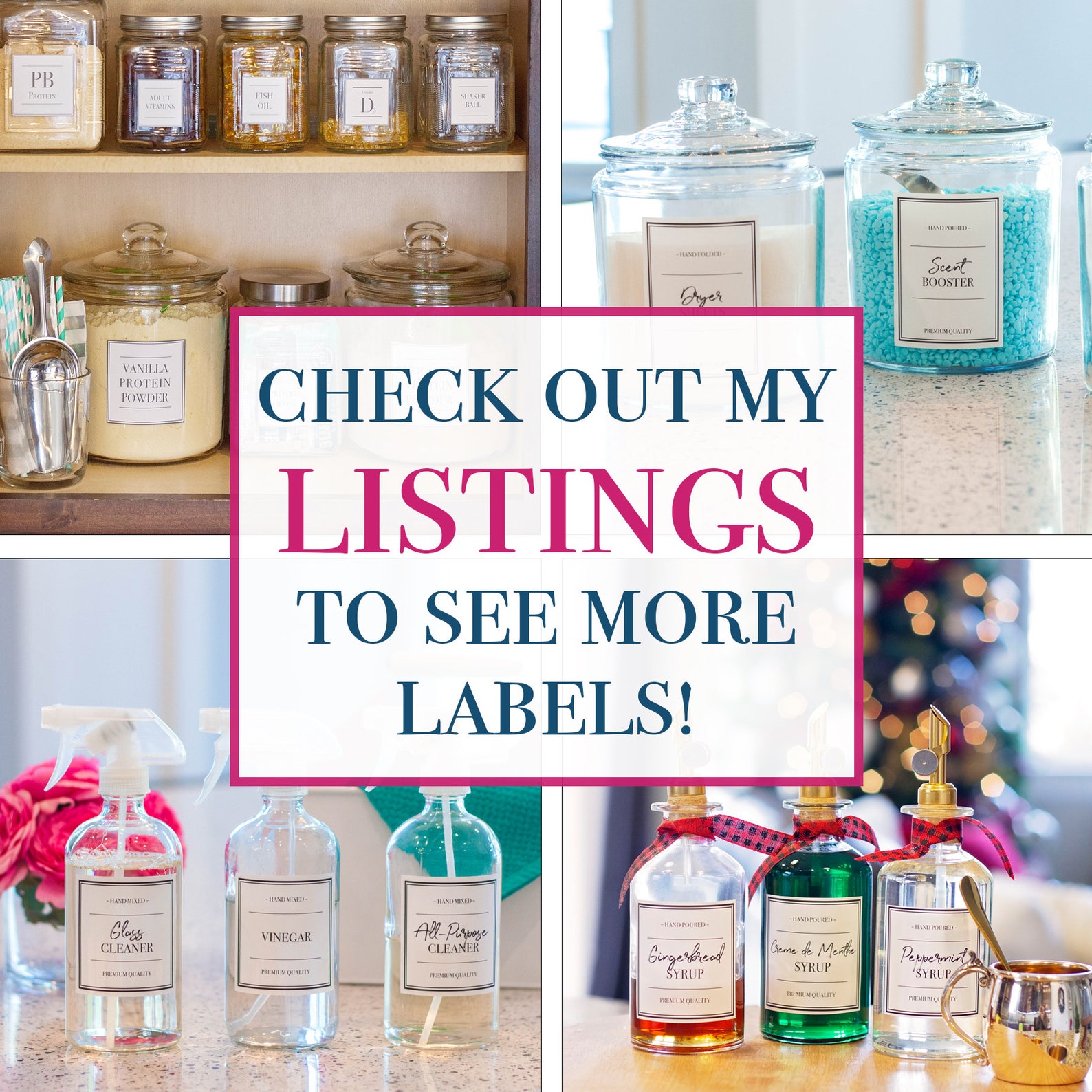 20 Protein Shake Station Labels - INSTANT DOWNLOAD - Protein Shake ...