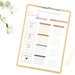 Undated Printable Daily Routine Planner Pages PDF | Cute Daily Planner ...