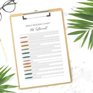 Old Testament Reading Chart | Bible Reading Tracker | Old Testament ...