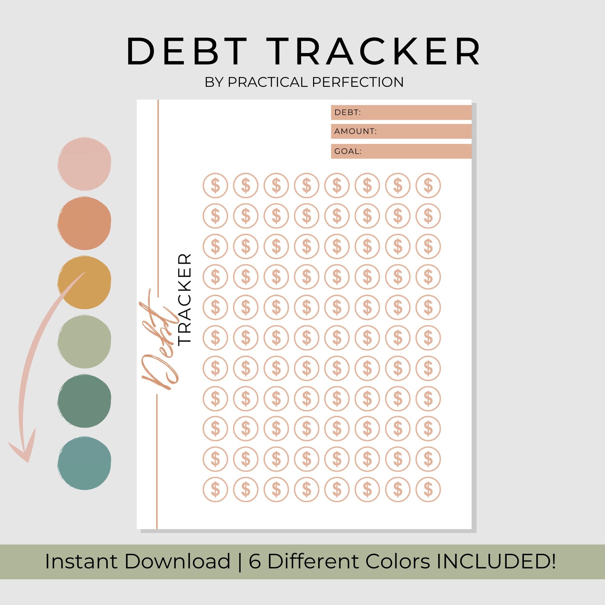 Debt Tracker Printable Finance Tracker Debt Snowball - Etsy Canada