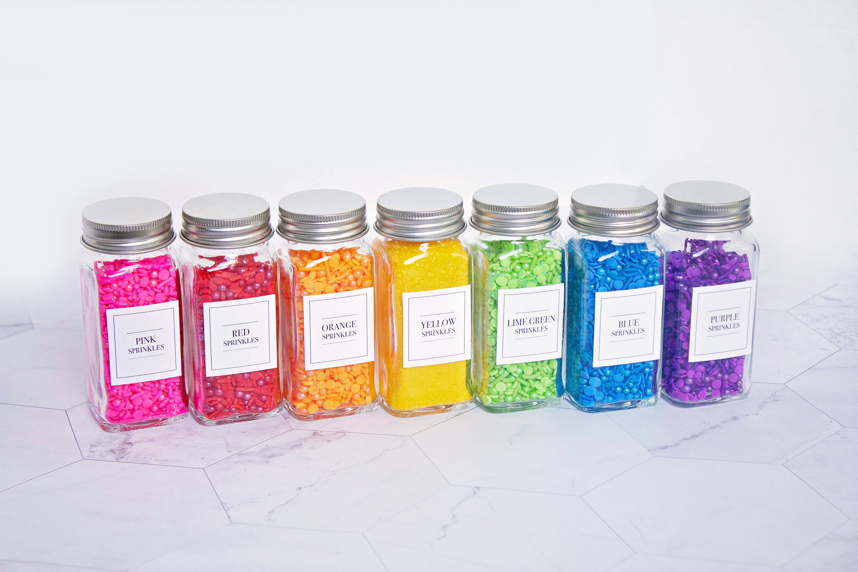 SET of 50 Sprinkle Labels INSTANT DOWNLOAD Baking Cabinet | Etsy