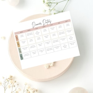 EDITABLE Dinner Duty Chart | Responsibility Chart | Delegate Cleaning ...