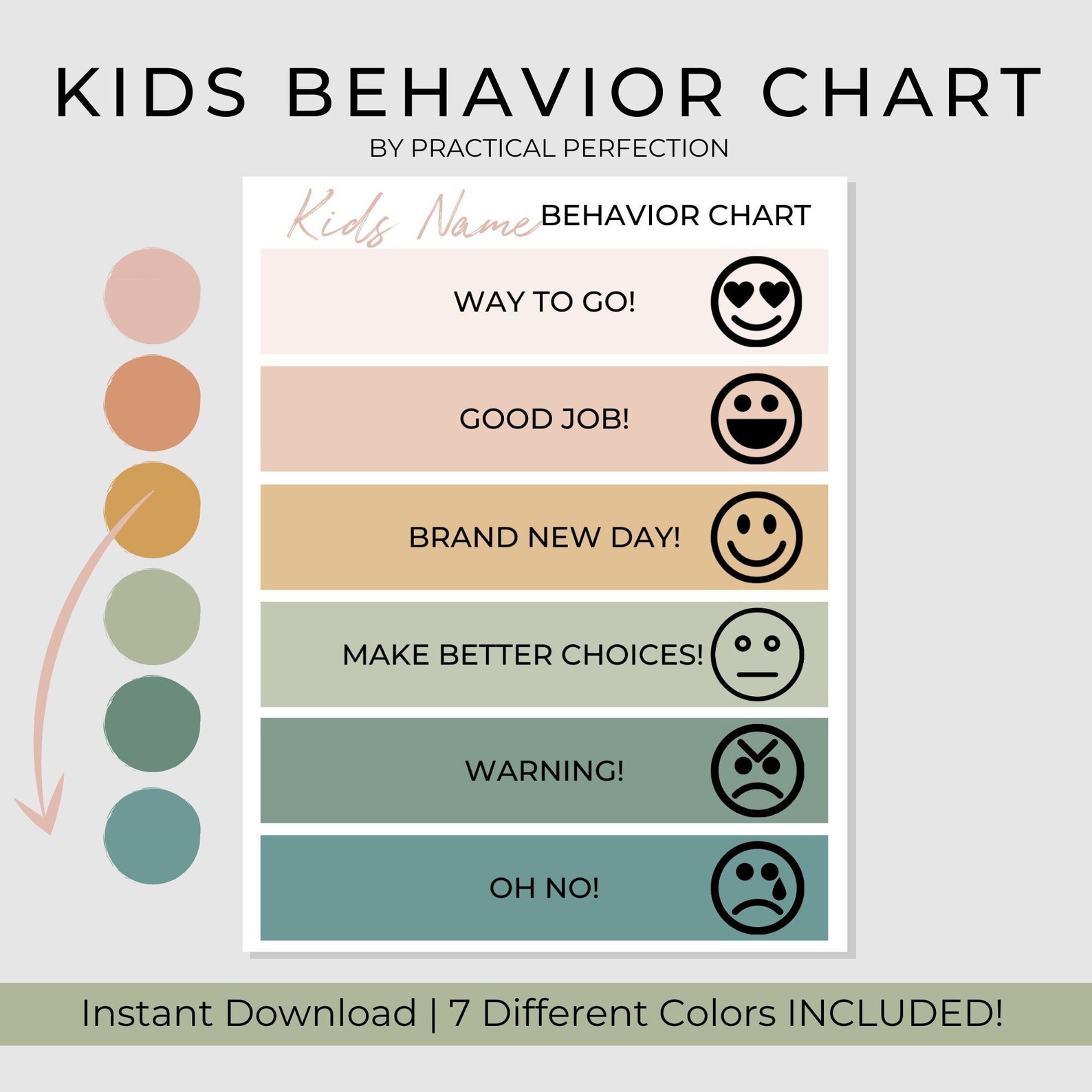 Kids Behavior Chart Star Chart Homeschool Chart - Etsy