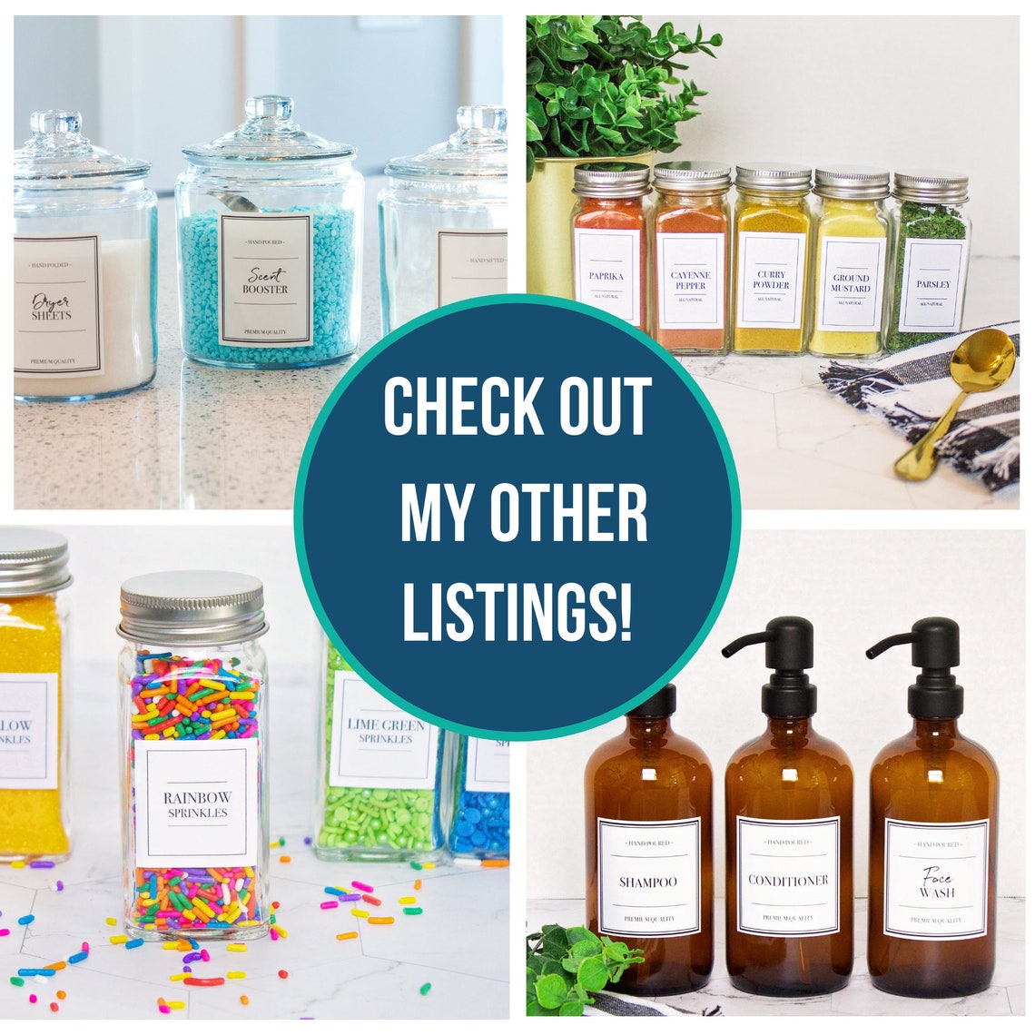 EDITABLE Fridge Labels - INSTANT DOWNLOAD - Refrigerator Labels - Print ...