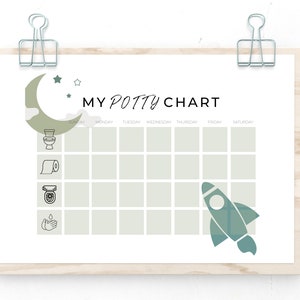 Printable Potty Chart | Reward Chart | Potty Training Chart - Etsy