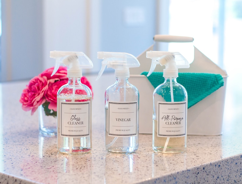 SET of 28 Cleaning Bottle Labels INSTANT DOWNLOAD Labeling - Etsy