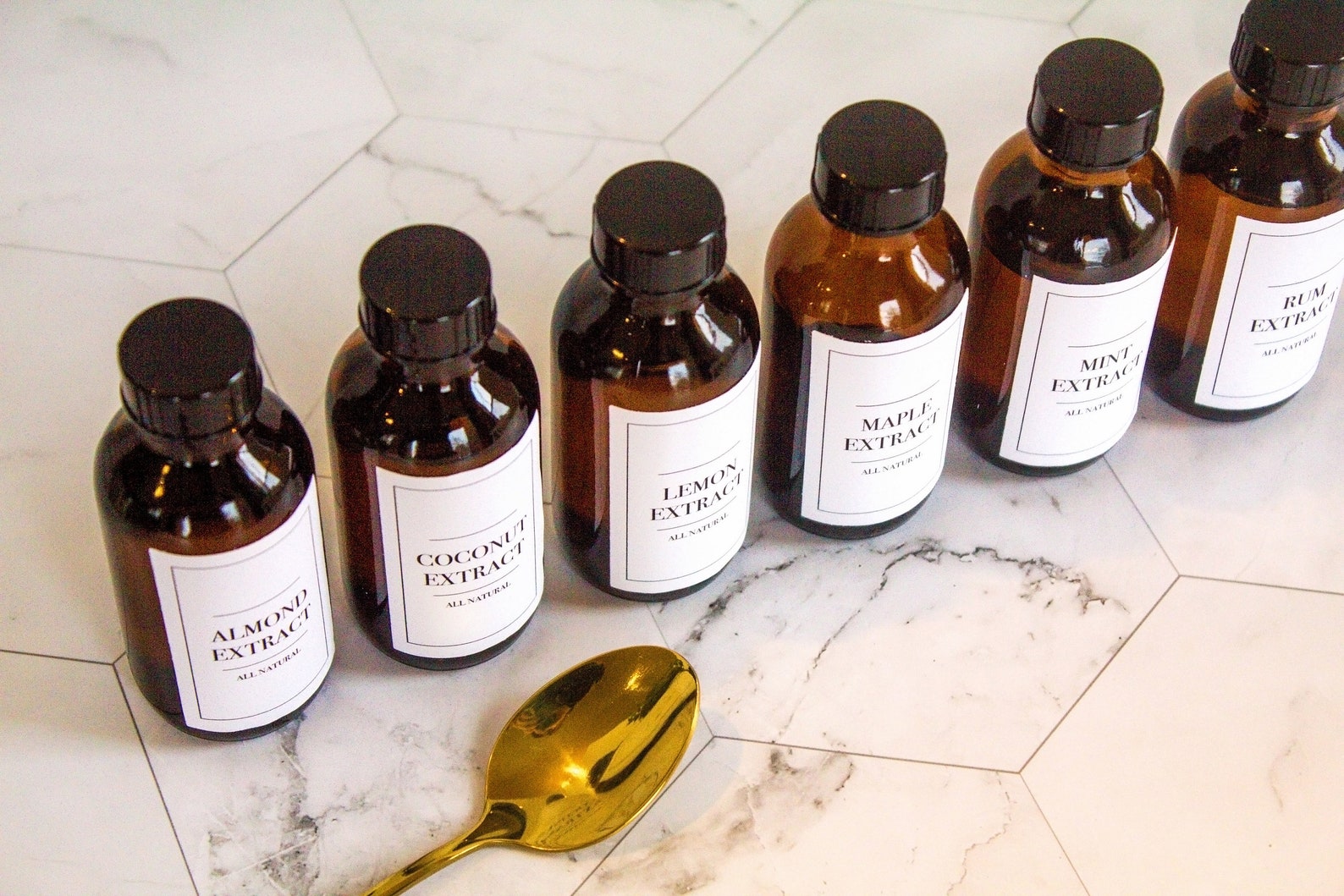 SET of 30 Baking Extract Labels - INSTANT DOWNLOAD - Baking Cabinet ...