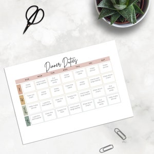EDITABLE Dinner Duty Chart | Responsibility Chart | Delegate Cleaning ...